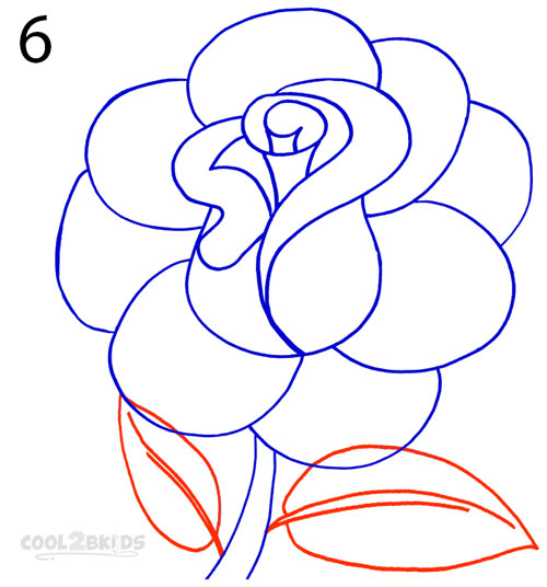 How To Draw A Realistic Rose Step By Step Pictures Cool2bKids